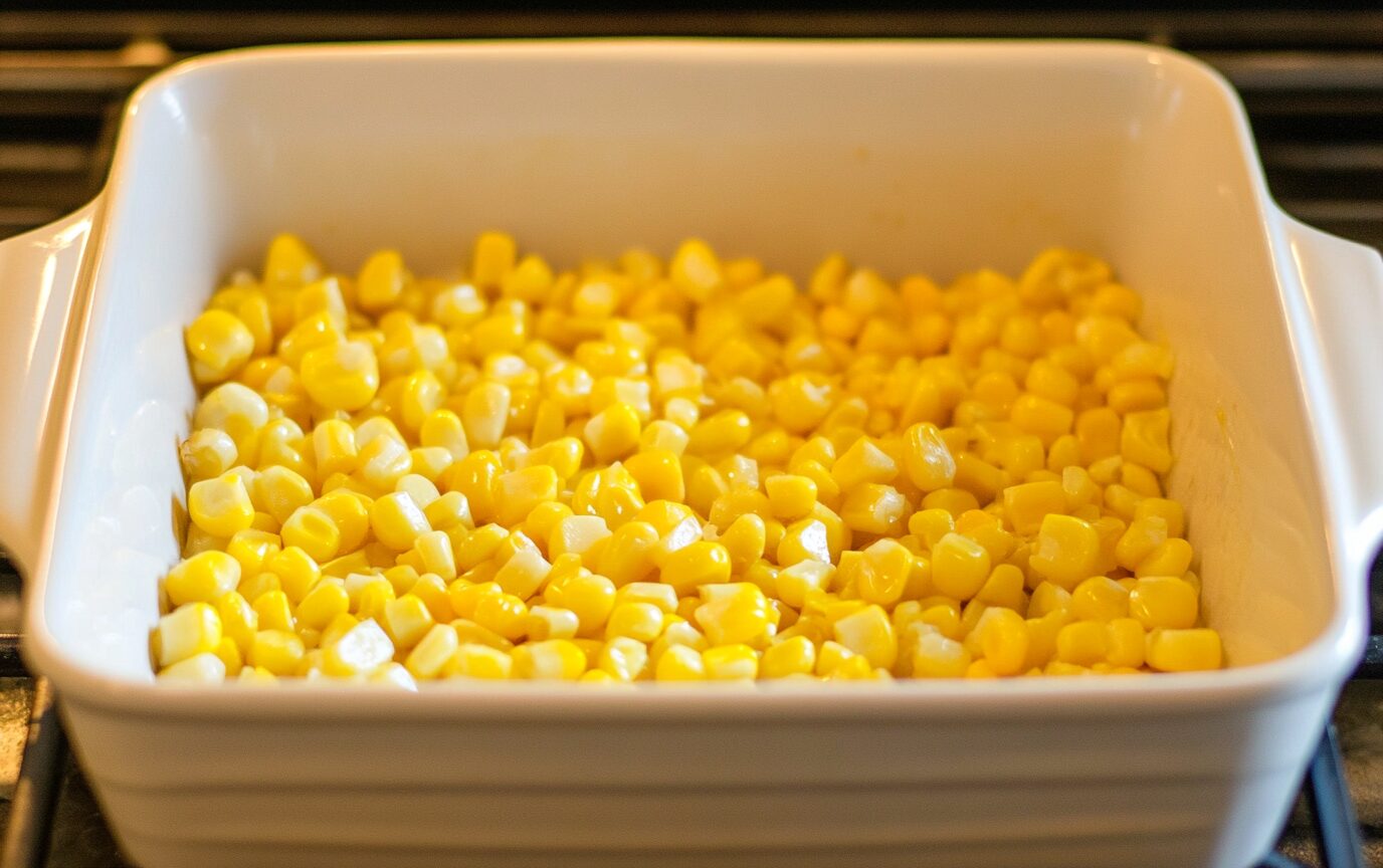 Southern Vegan Corn Bake - Light Orange Bean