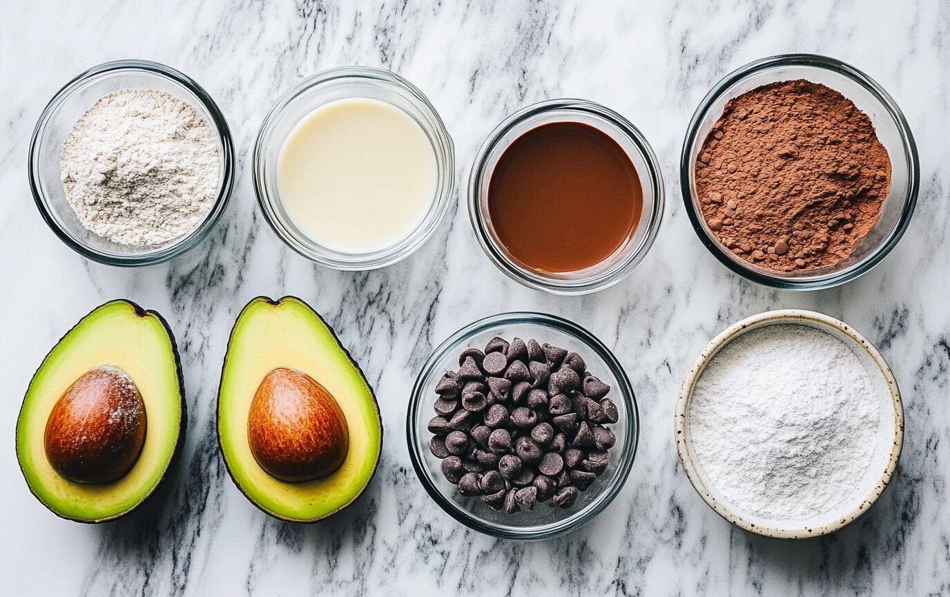 Healthy Cocoa Avocado Squares - Light Orange Bean