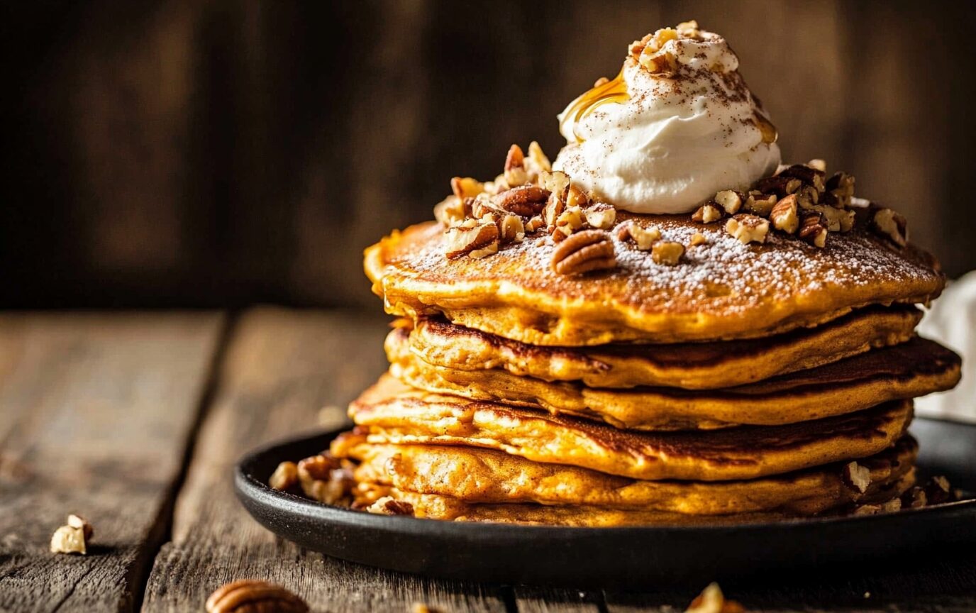 Autumn Harvest Pancakes - Light Orange Bean