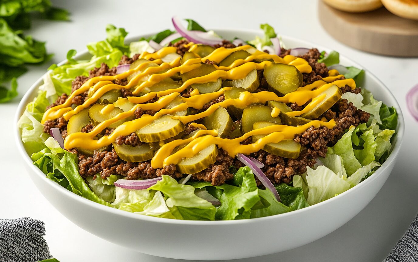 Vegan Big Mac-Inspired Salad - Light Orange Bean