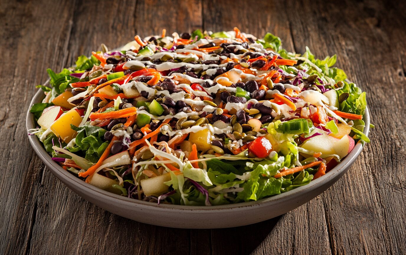 Hearty Mixed Green Salad - Light Orange Bean