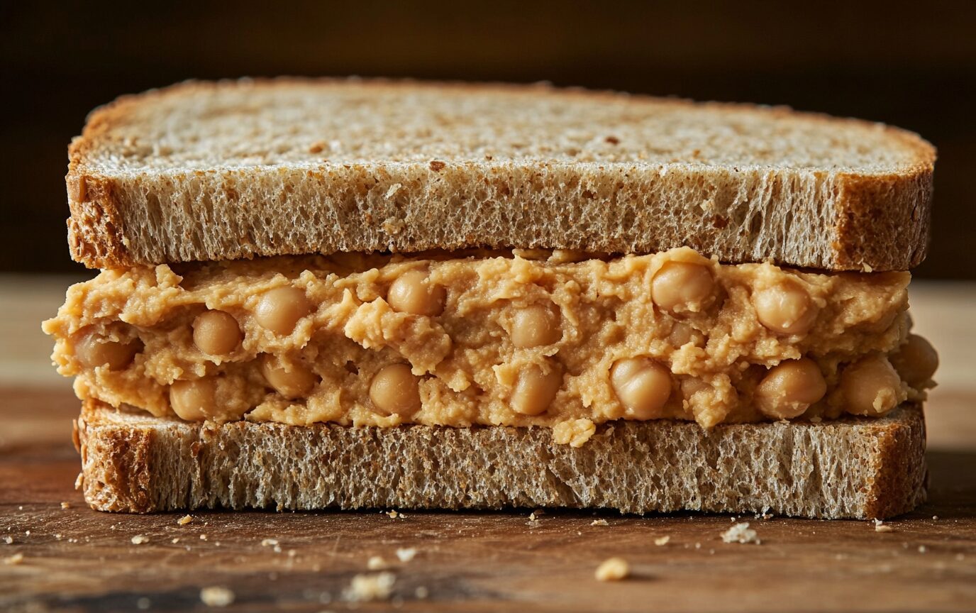 Hearty Chickpea Sandwich - Light Orange Bean