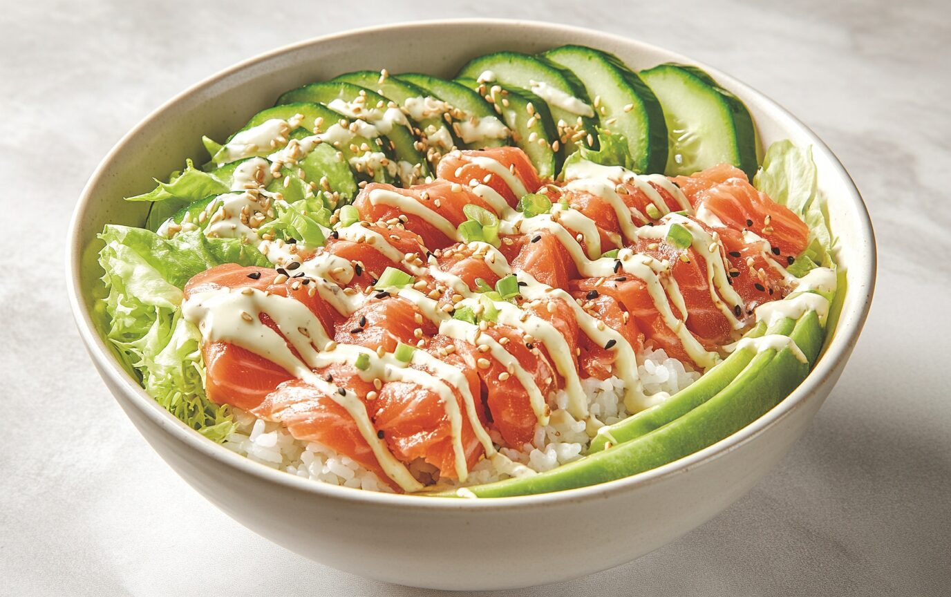 Deconstructed Sushi Bowl - Light Orange Bean