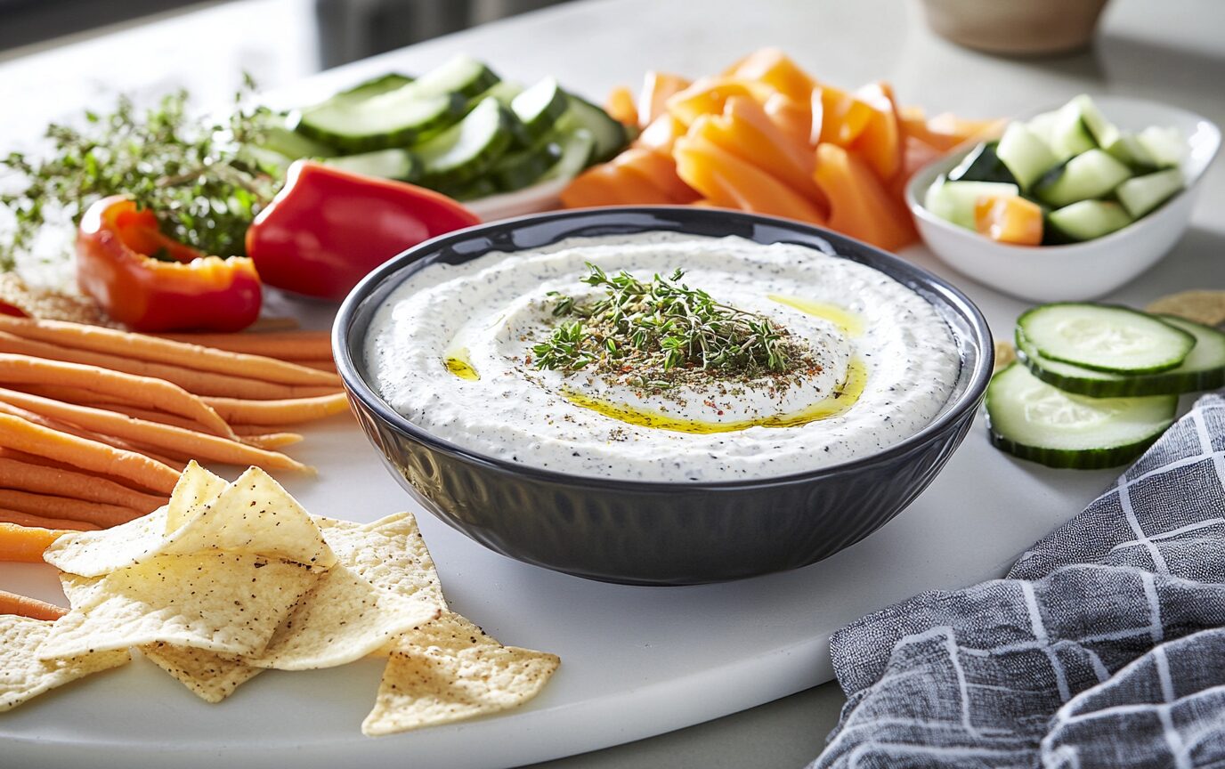 Creamy Cannellini Bean Dip - Light Orange Bean