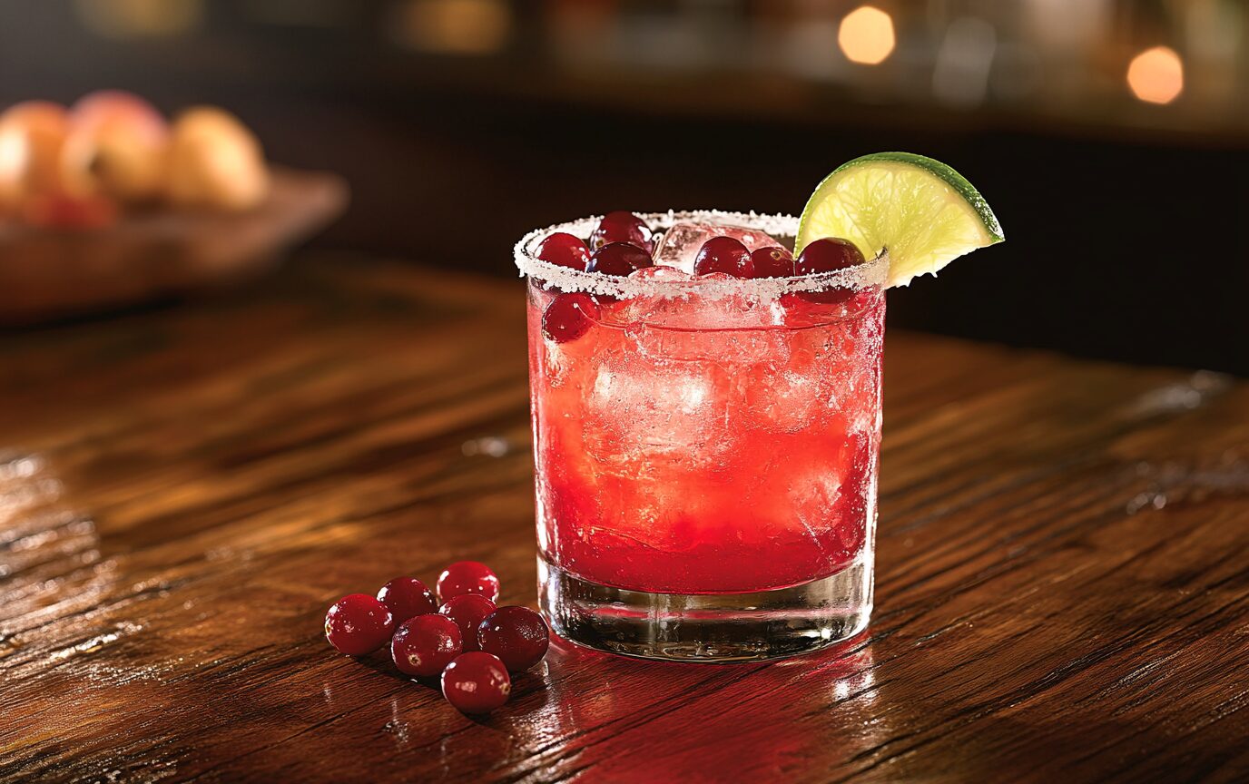 Cranberry Lime Cocktail - Light Orange Bean