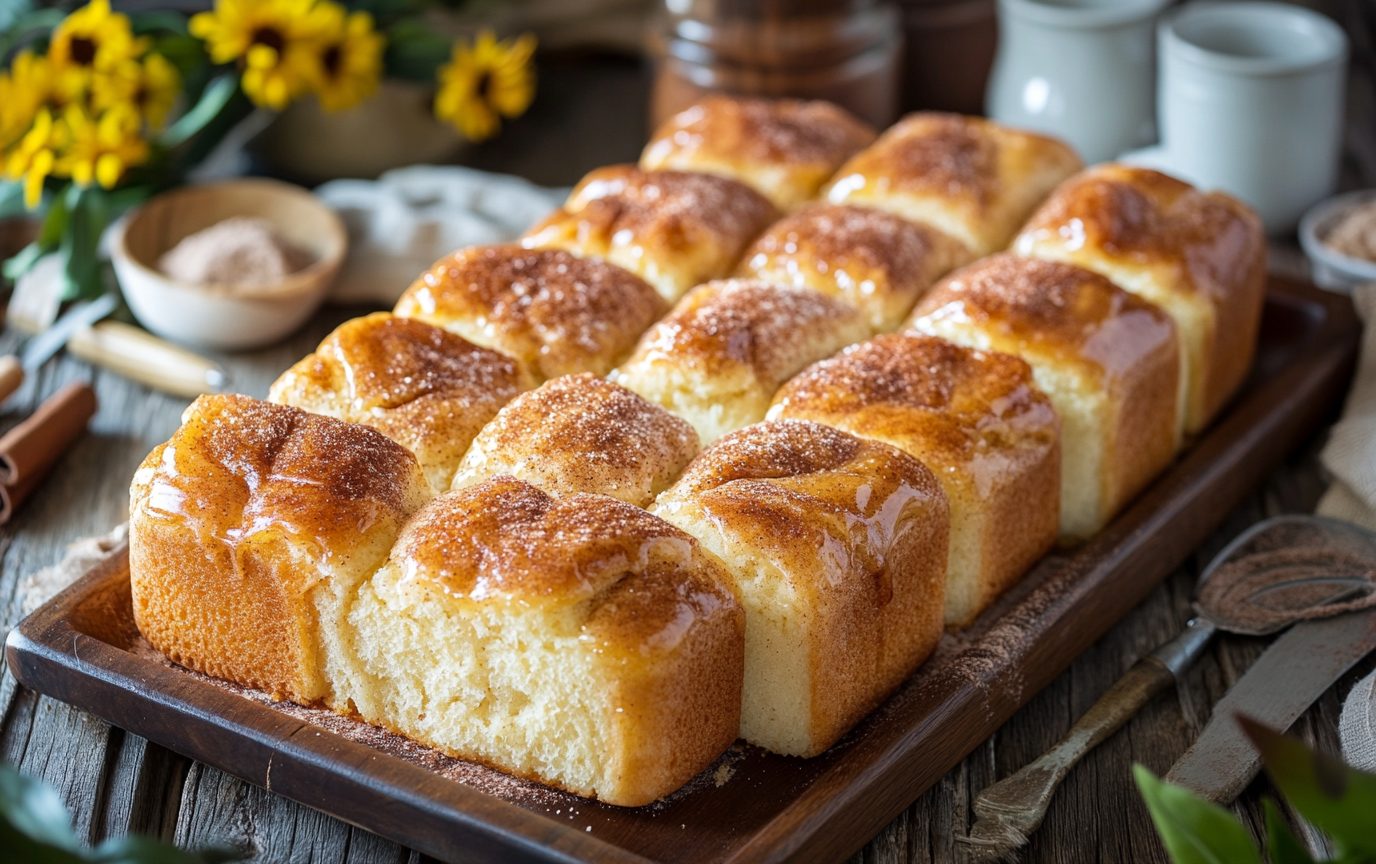 Vegan Cinnamon Sugar Bread - Light Orange Bean