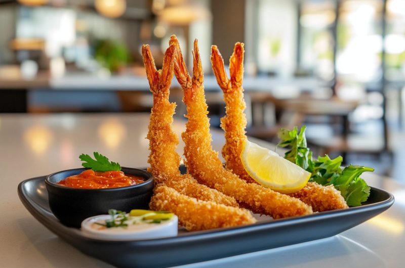 Crispy Vegan Prawns - Light Orange Bean