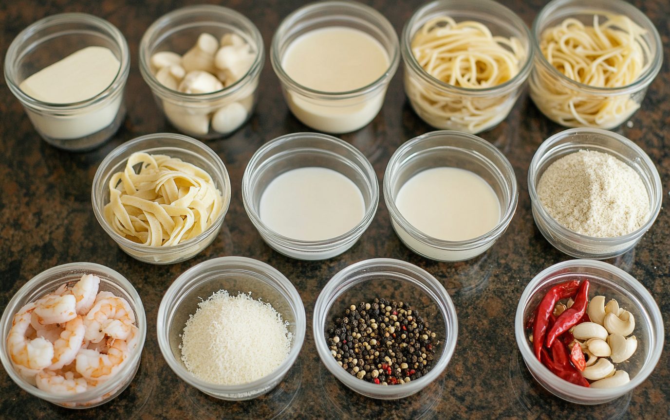 Plant-Based Seafood Alfredo - Light Orange Bean