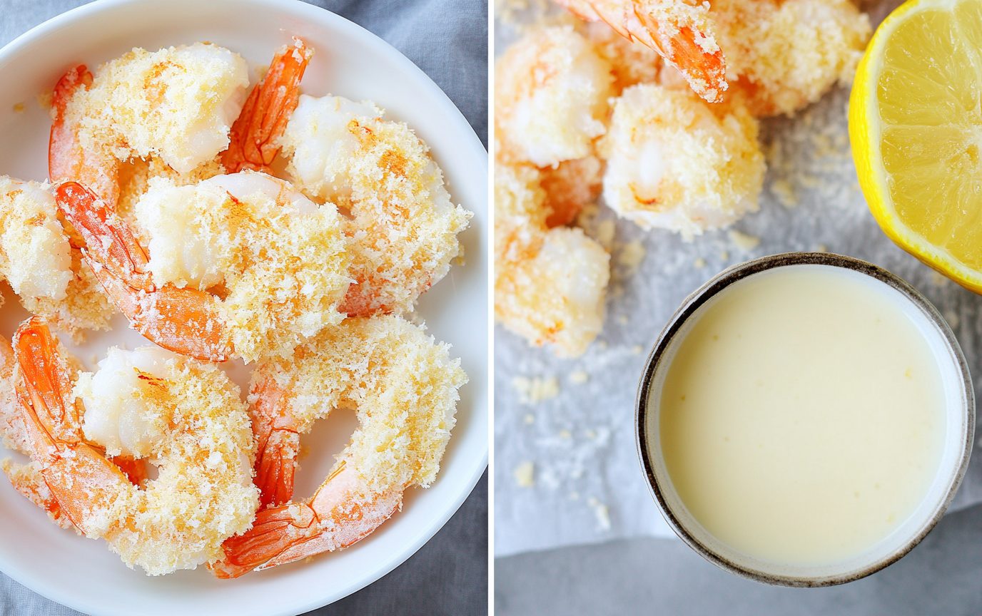 Crispy Vegan Prawns - Light Orange Bean