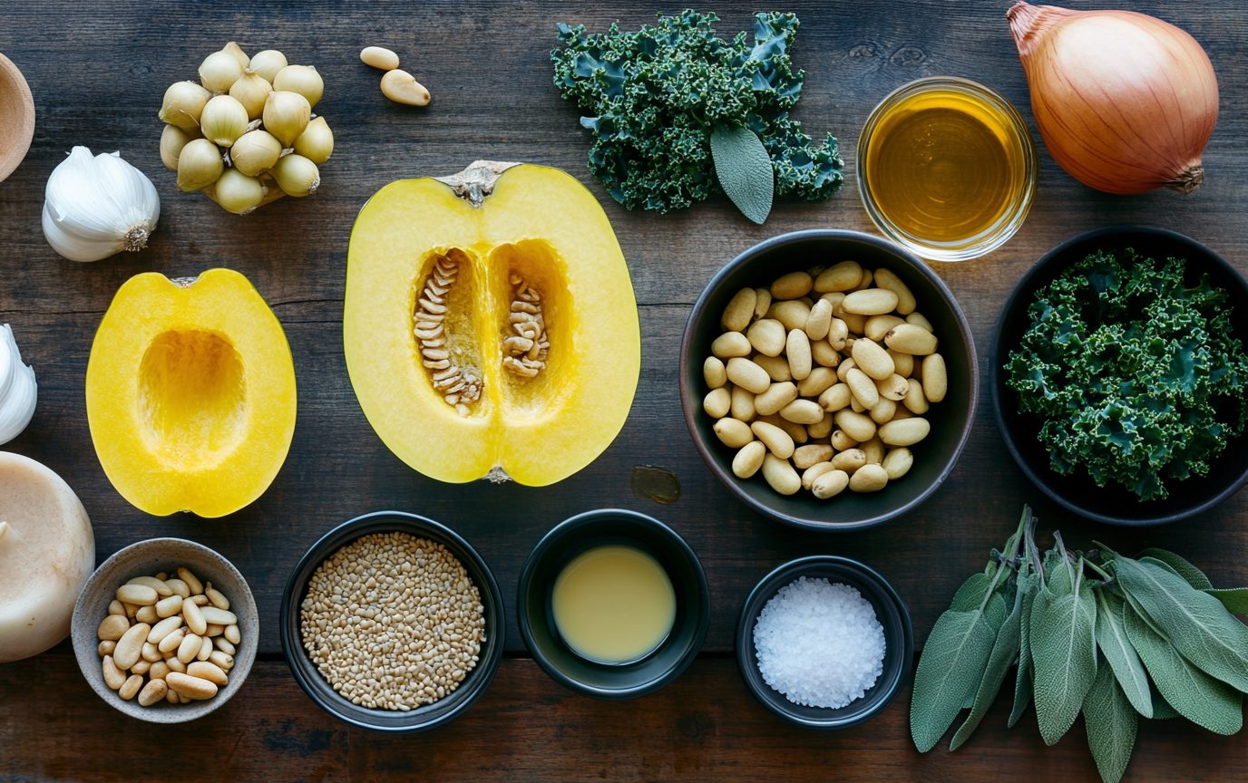 Baked Squash and Apple Medley - Light Orange Bean