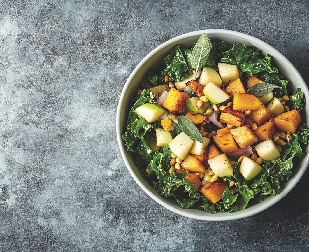Baked Squash and Apple Medley - Light Orange Bean