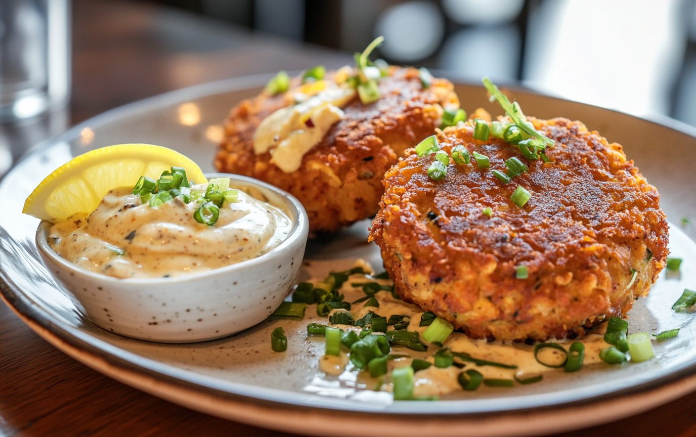 Plant-Based Seafood Patties - Light Orange Bean