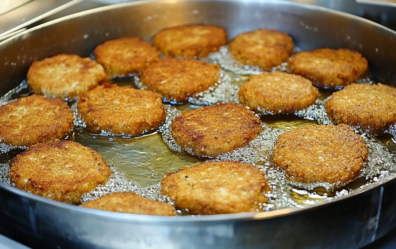 Plant-Based Seafood Patties - Light Orange Bean