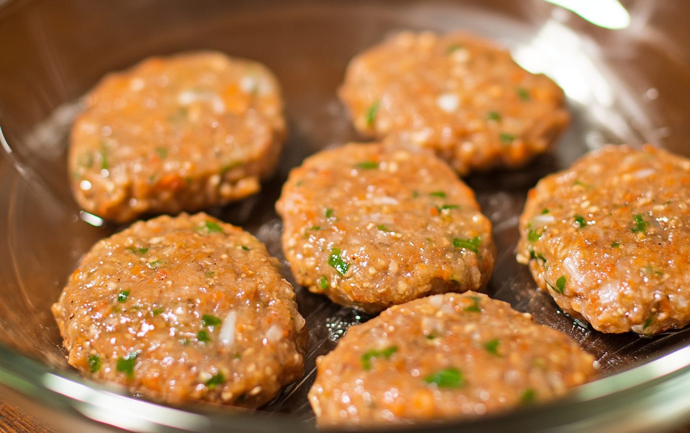 Plant-Based Crab Patties - Light Orange Bean