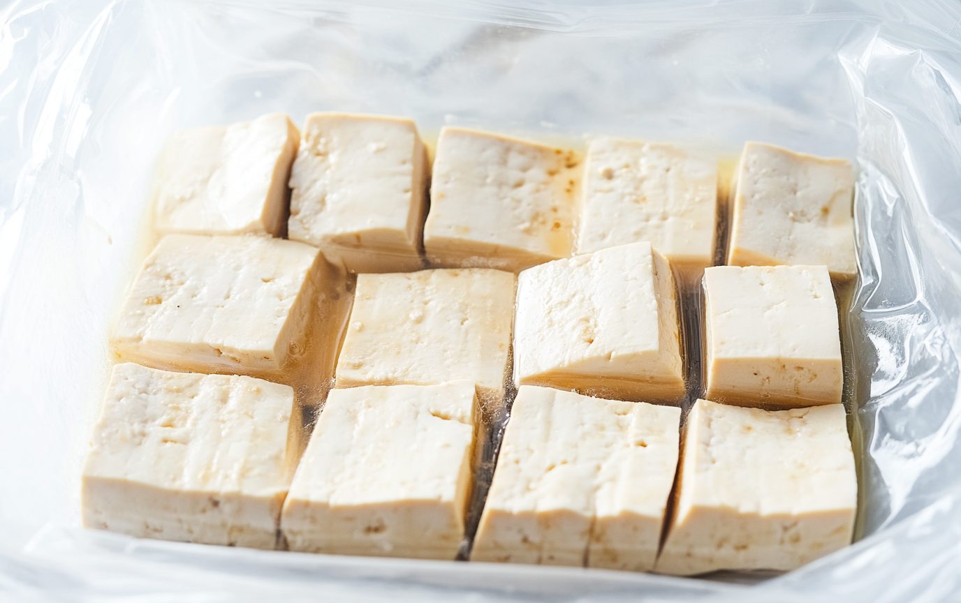 Crispy Vegan Tofu - Light Orange Bean