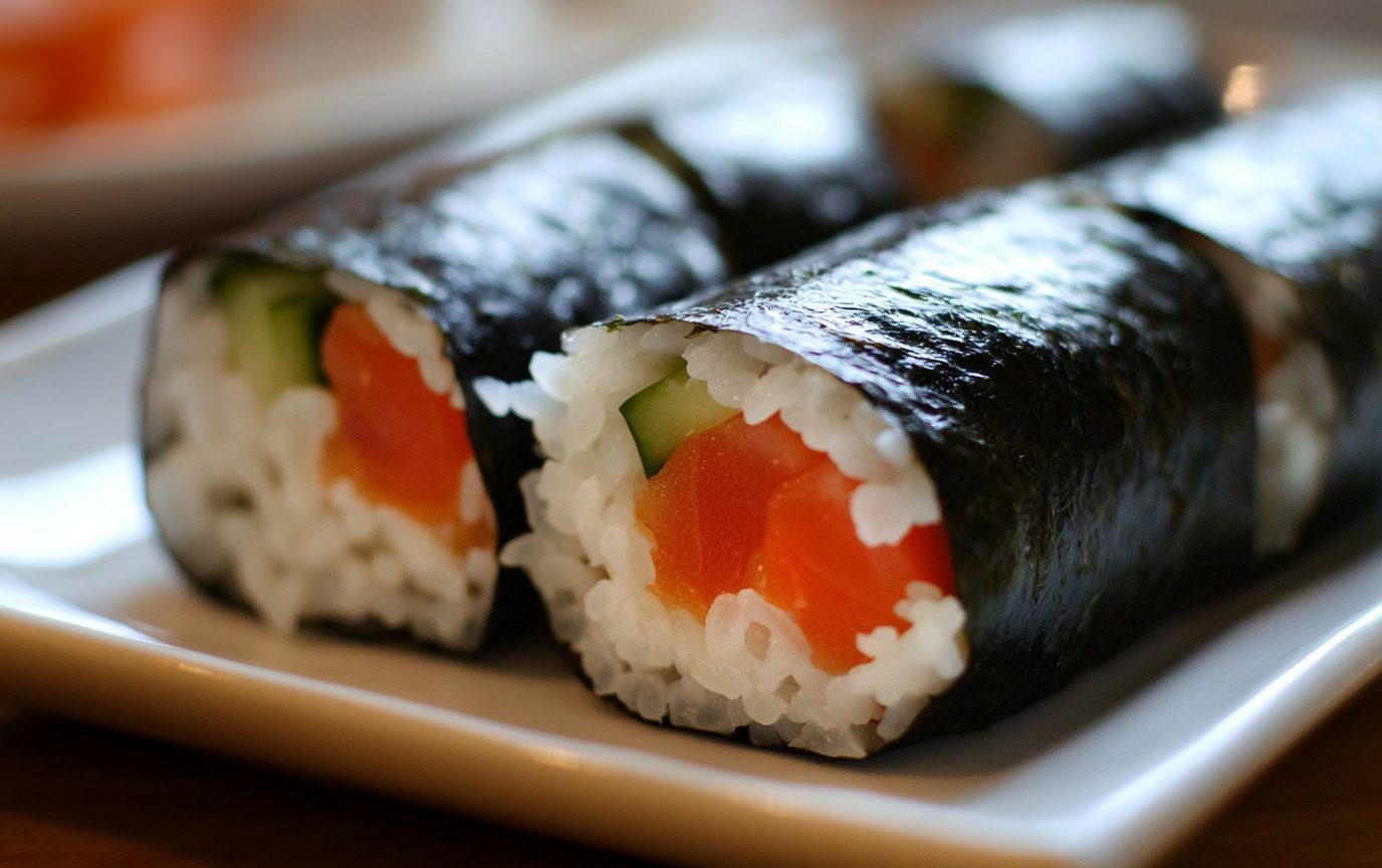 Plant-Based California Sushi - Light Orange Bean