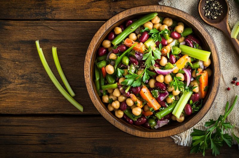 Mixed Bean Medley Salad - Light Orange Bean