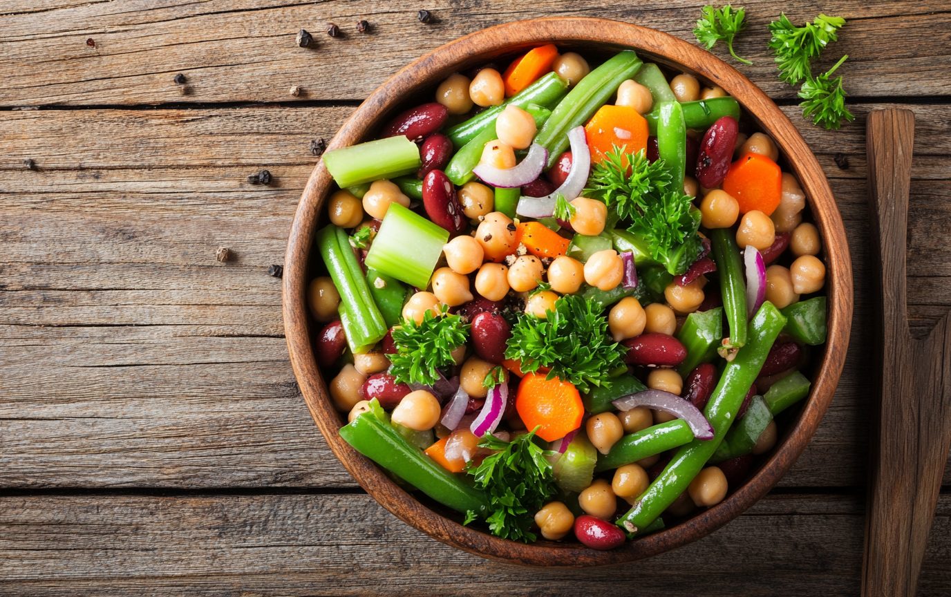 Mixed Bean Medley Salad - Light Orange Bean