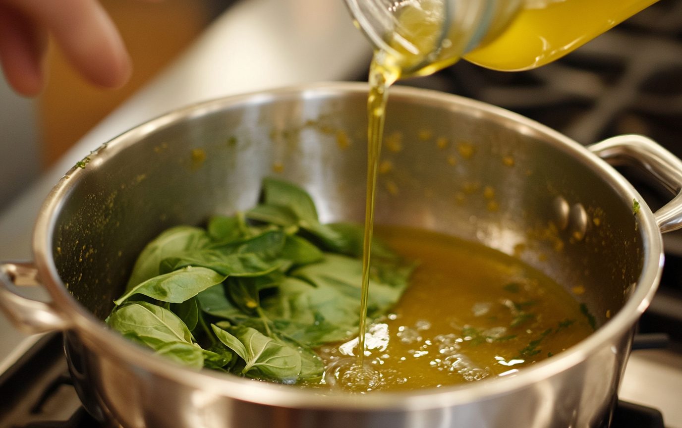 Vegan Chickpea Basil Pesto - Light Orange Bean