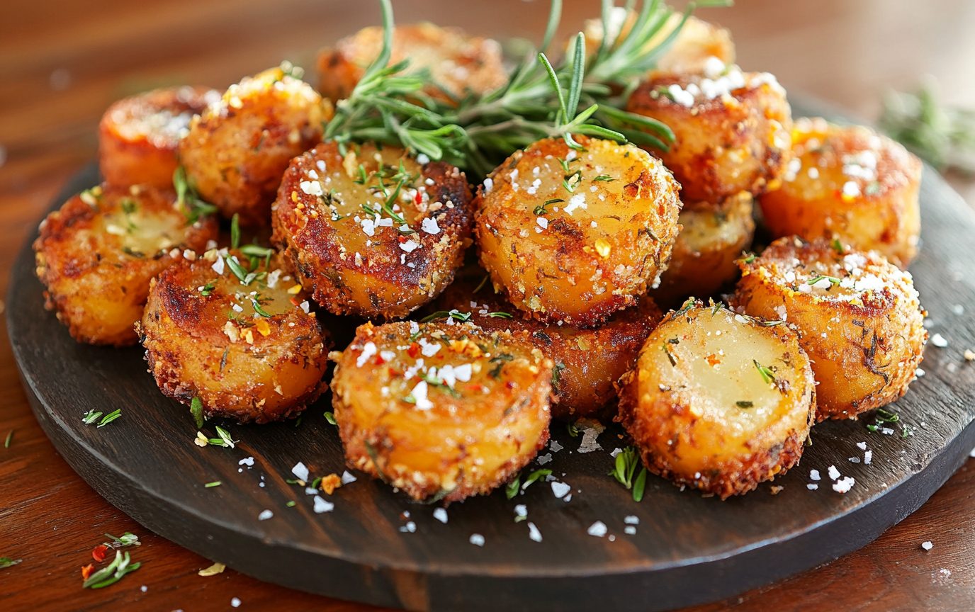 Herbed Baked Mini Potatoes - Light Orange Bean