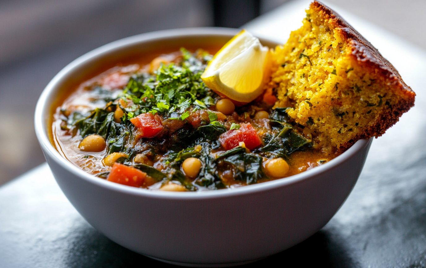 Hearty Southern Black-Eyed Pea Stew - Light Orange Bean