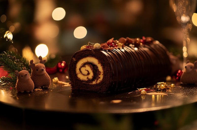 Vegan Christmas Log - Light Orange Bean