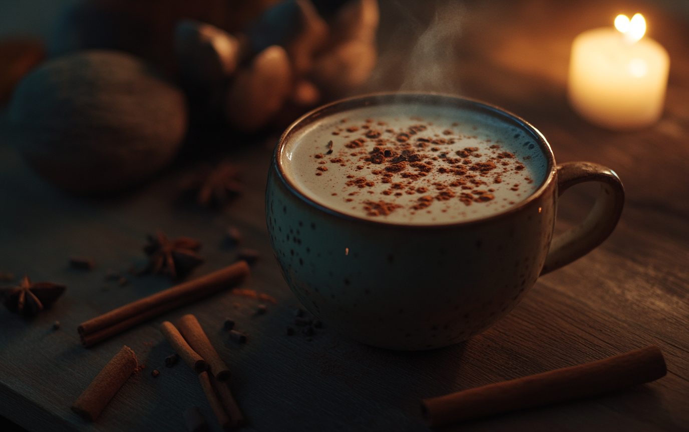 Vegan Spiced Hot Cocoa - Light Orange Bean