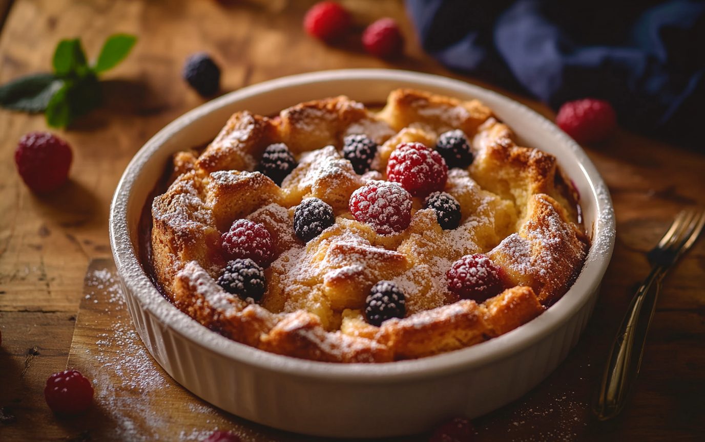 Vegan Delight Bread Pudding - Light Orange Bean