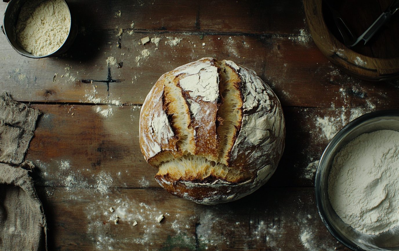 Plant-Based Sourdough Loaf - Light Orange Bean