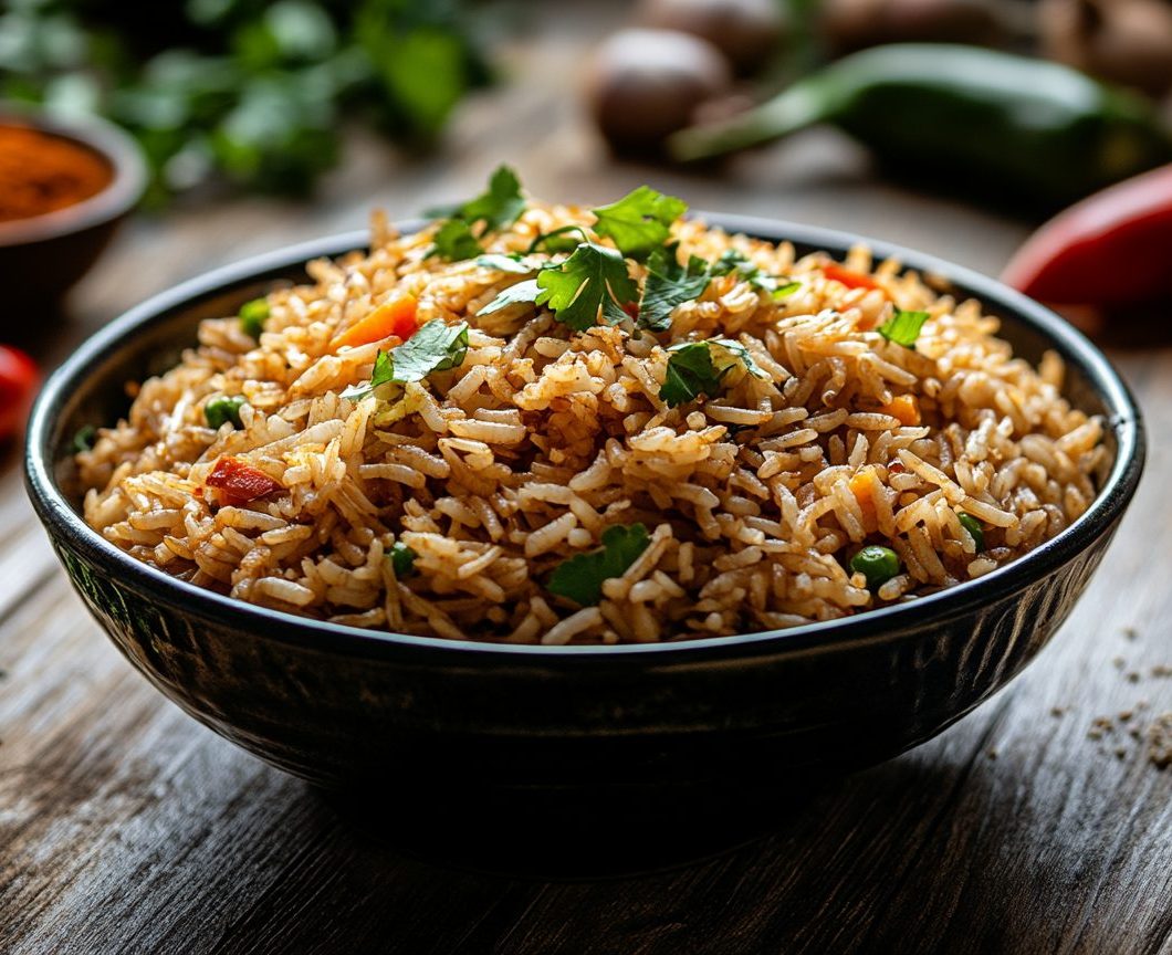 Fluffy Brown Rice - Light Orange Bean