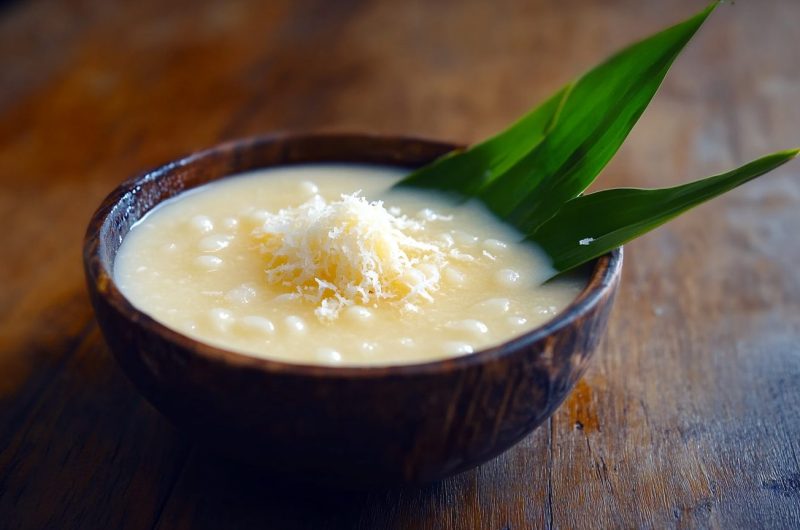 Coconut Sago Delight - Light Orange Bean