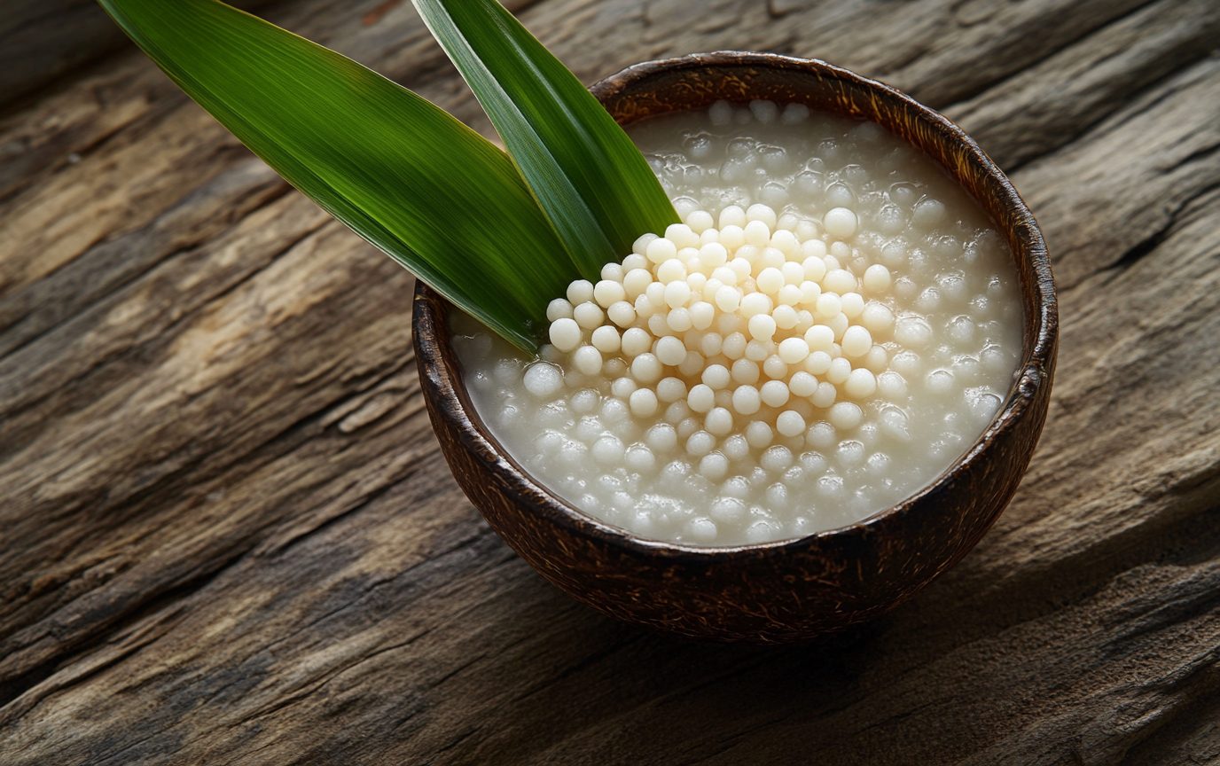 Coconut Sago Delight - Light Orange Bean