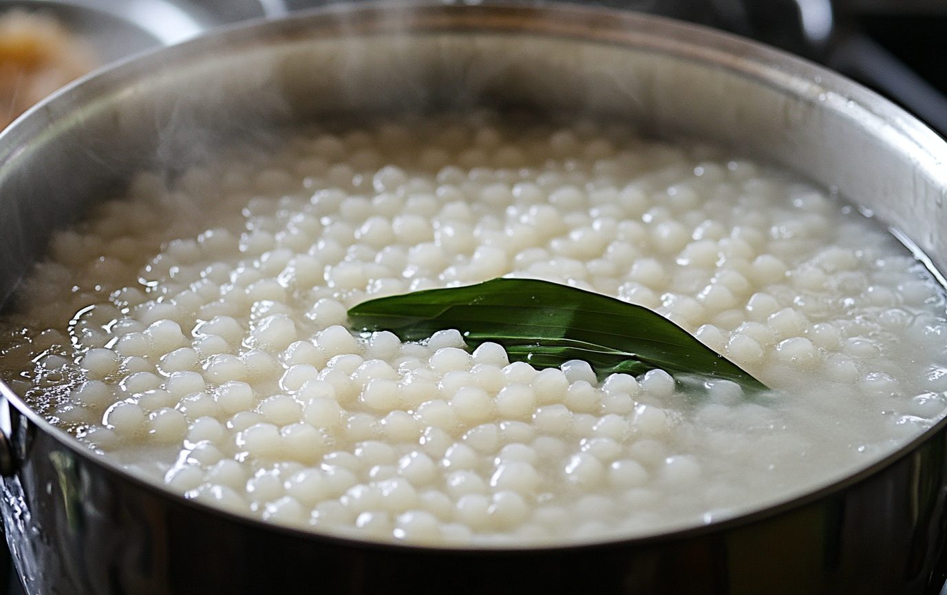 Coconut Sago Delight - Light Orange Bean