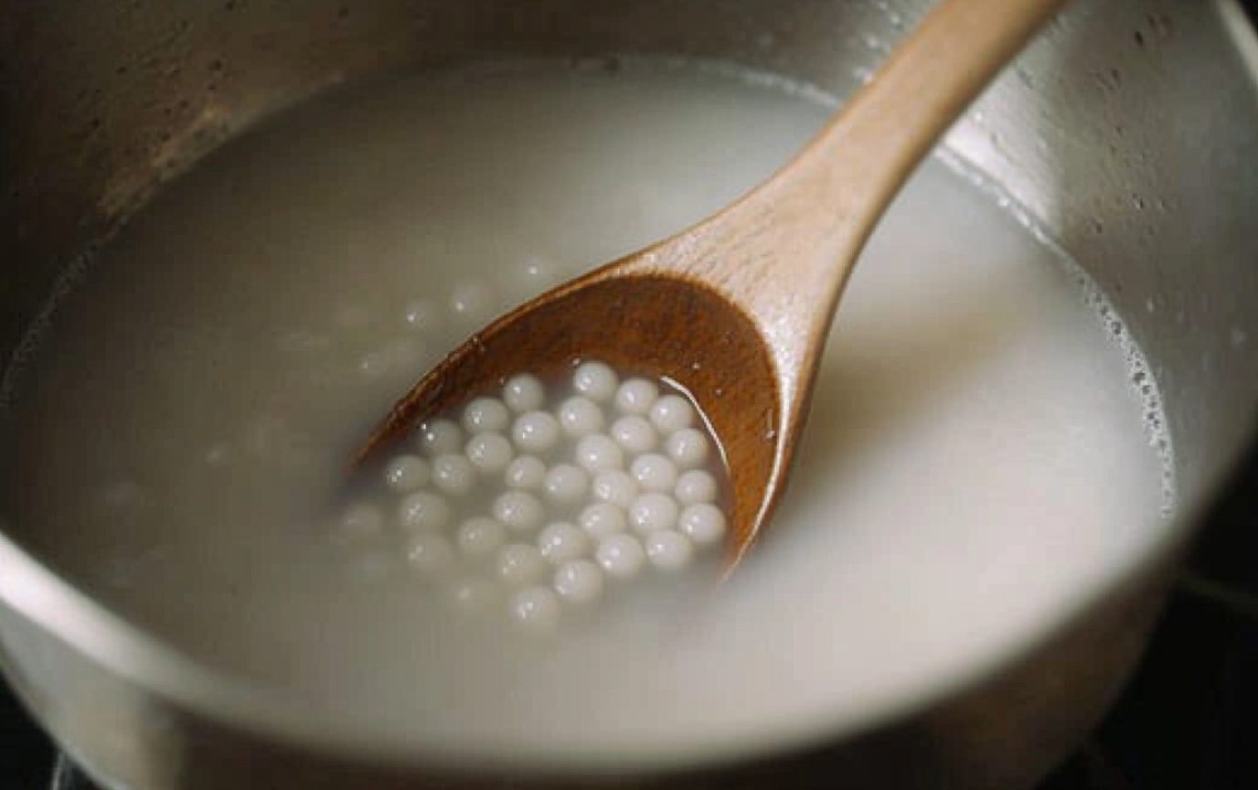 Creamy Taro Tapioca Pudding - Light Orange Bean