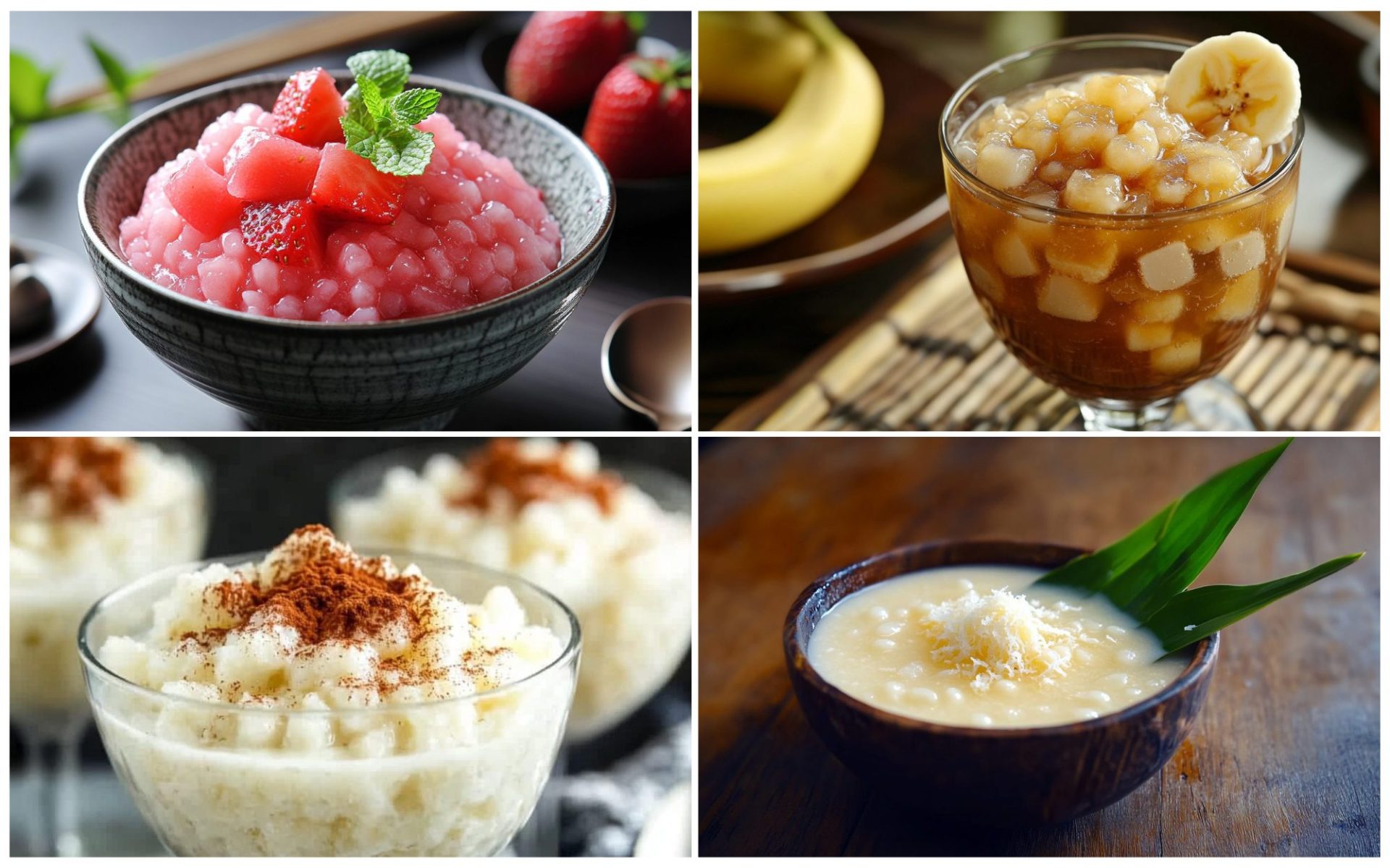 9 Sago Dessert Recipes - Light Orange Bean