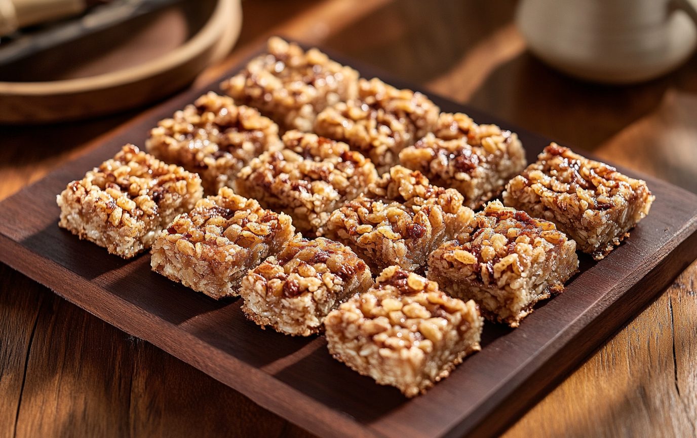 Nutty Butter Rice Squares - Light Orange Bean