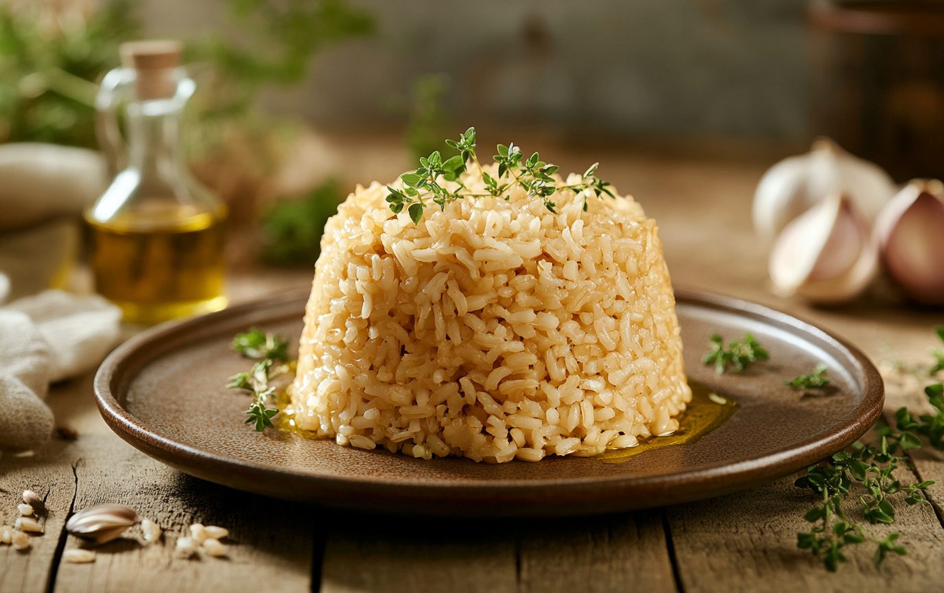 Easy Rice Cooker Brown Rice - Light Orange Bean