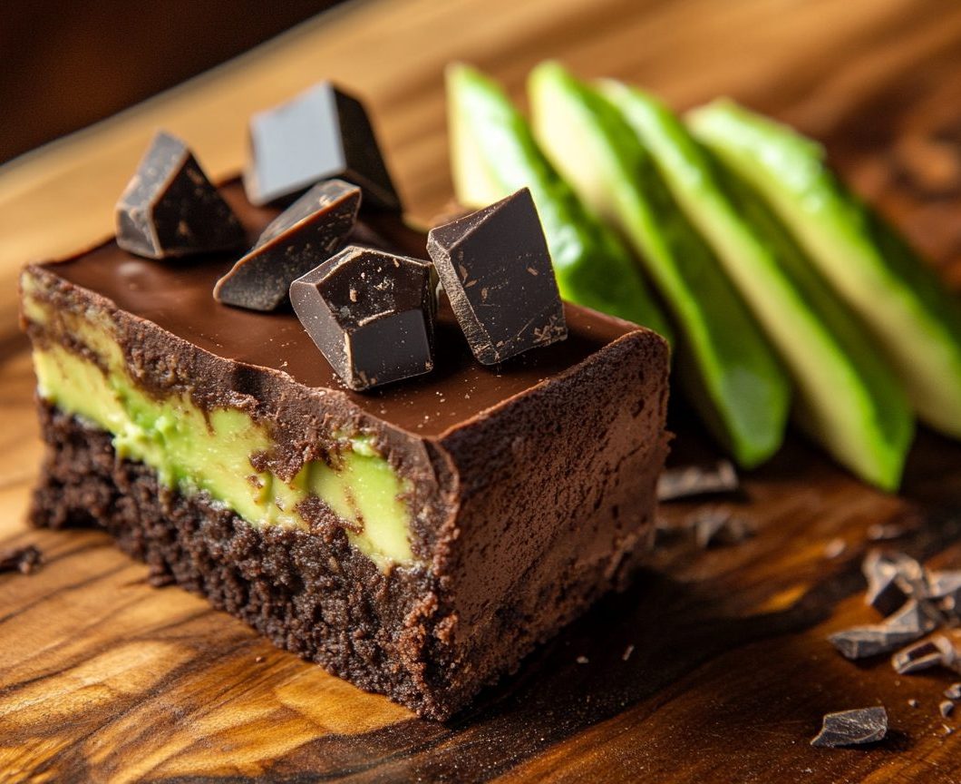 Creamy Chocolate Avocado Bars - Light Orange Bean