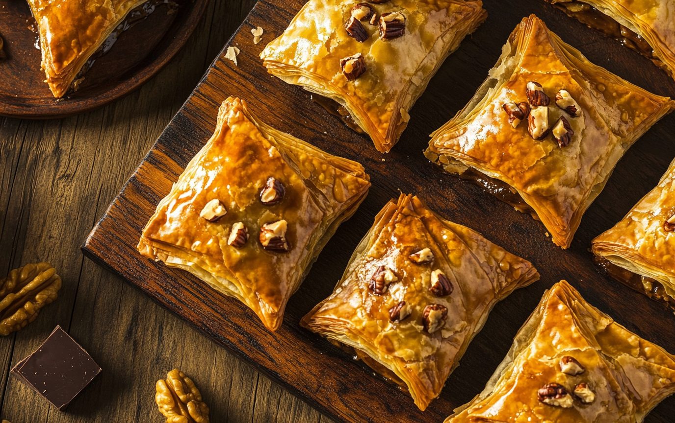 Chocolate Maple Nut Pastries - Light Orange Bean