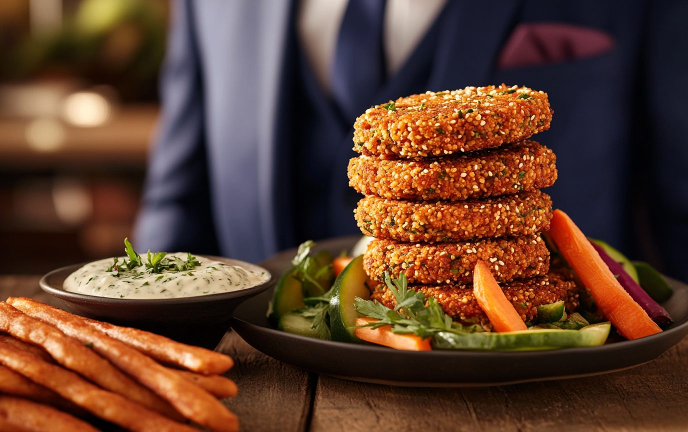Best Crispy Couscous Veggie Patties - Light Orange Bean