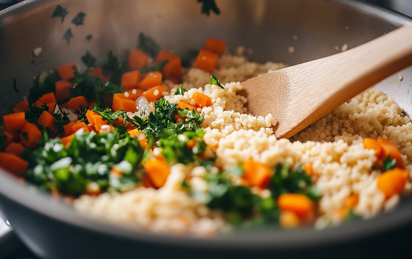 Best Crispy Couscous Veggie Patties - Light Orange Bean