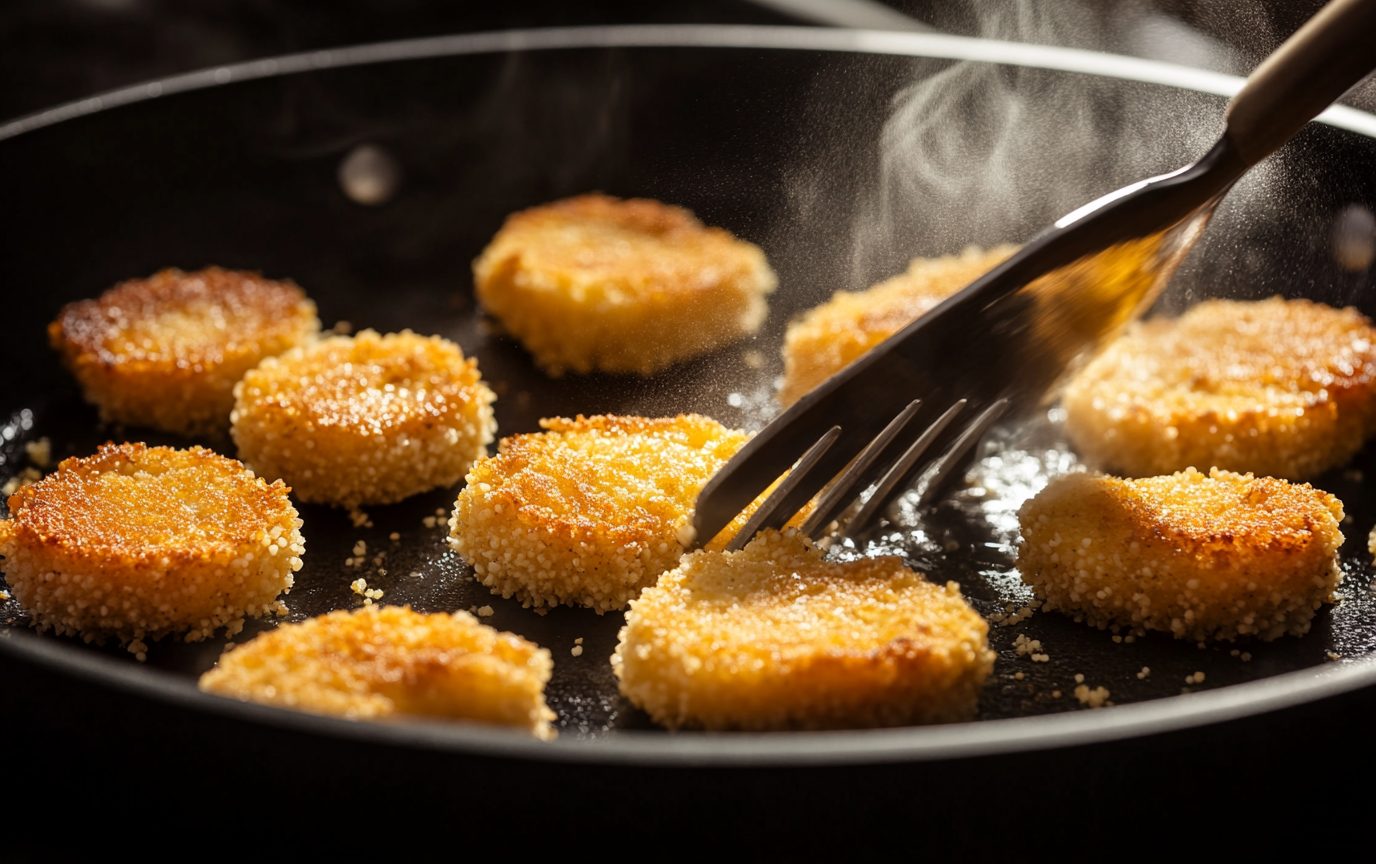 Best Crispy Couscous Veggie Patties - Light Orange Bean