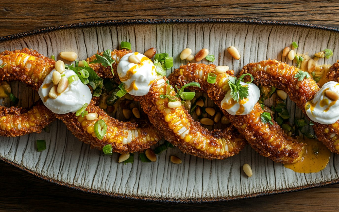 Crispy Vegan Corn Ribs - Light Orange Bean