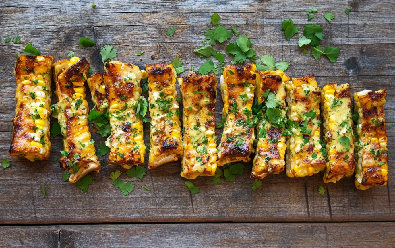 Grilled Corn Ribs - Light Orange Bean