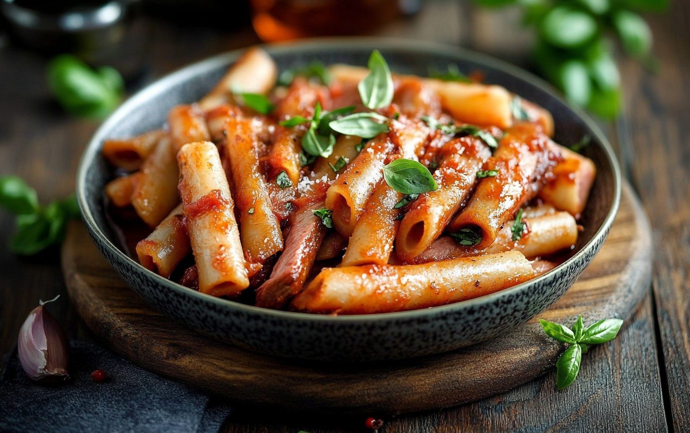 Creamy Spicy Vegan Pasta - Light Orange Bean