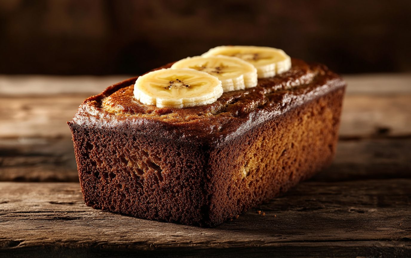 Moist Banana Bread - Light Orange Bean