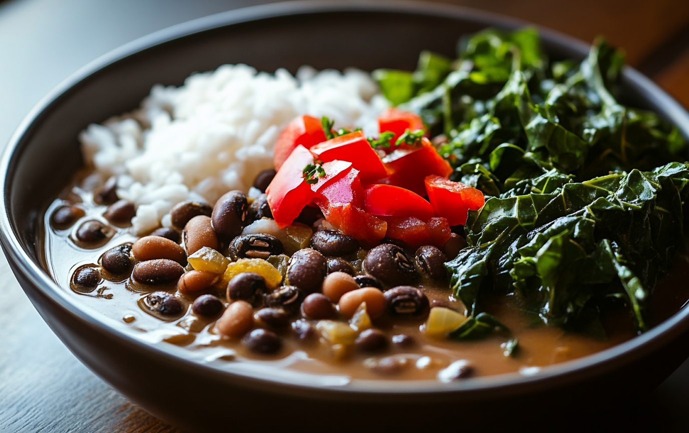 Vegan Black Eyed Peas Stew - Light Orange Bean
