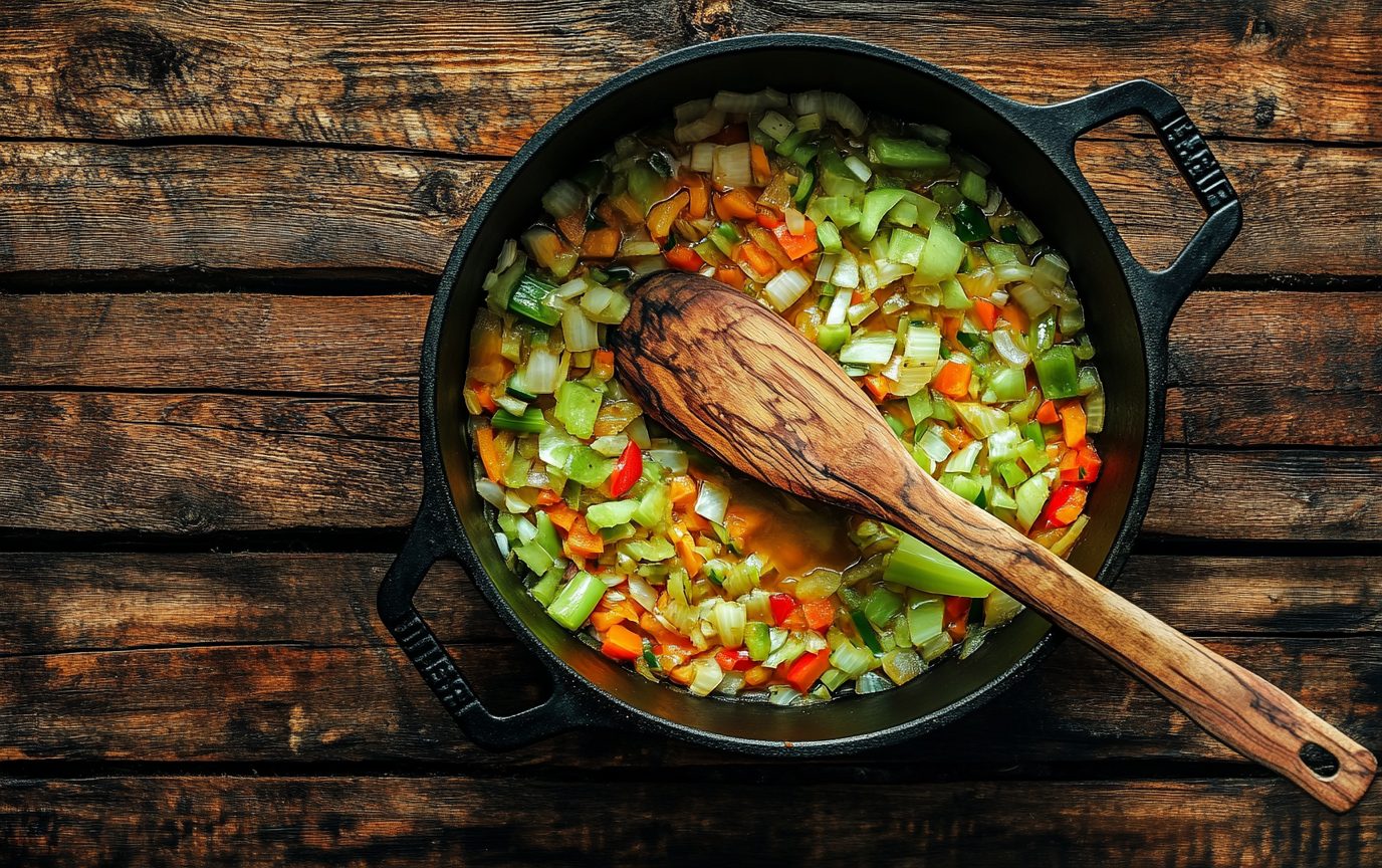 Rustic Vegan Root Stew - Light Orange Bean