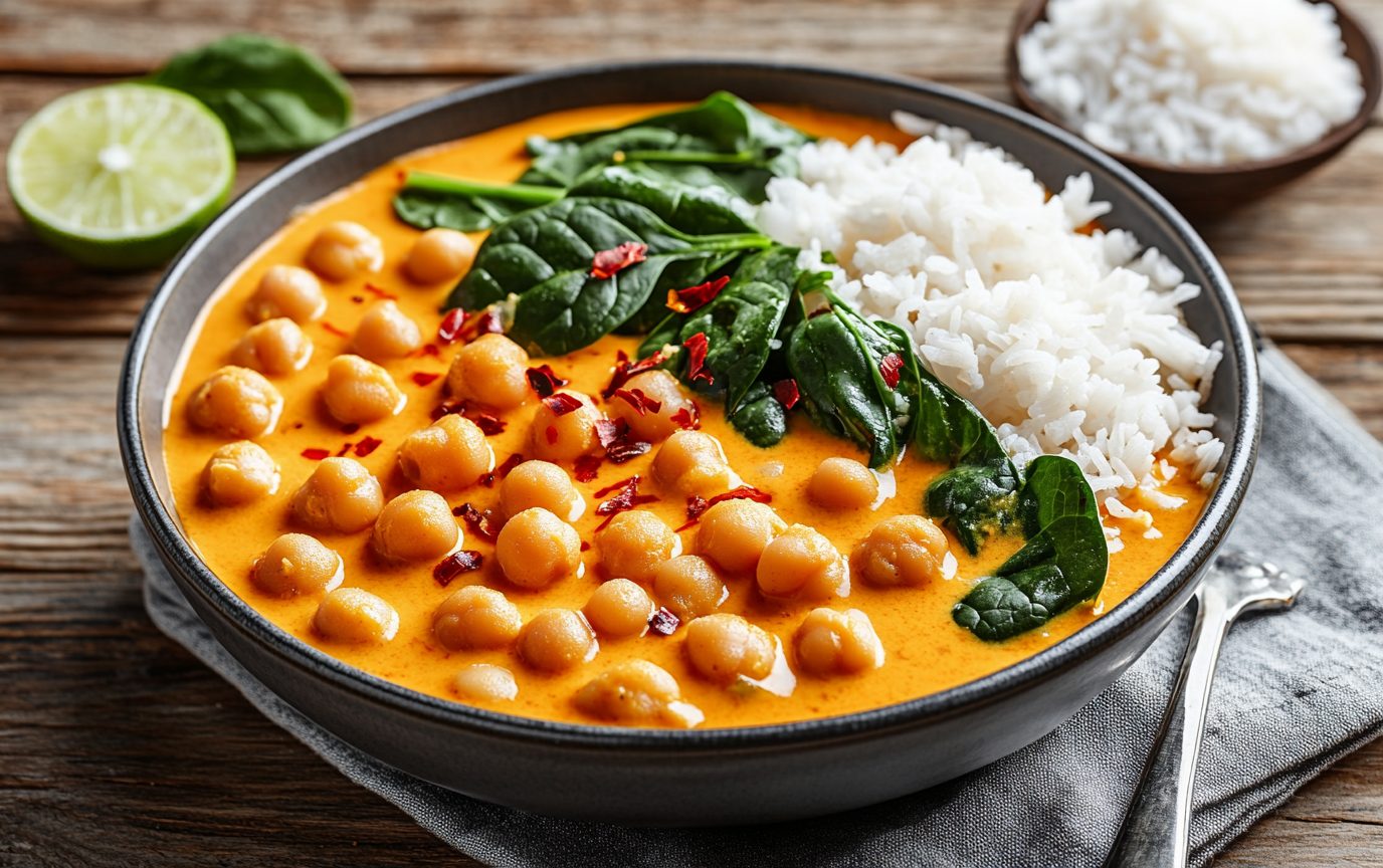 Curried Chickpea Delight - Light Orange Bean