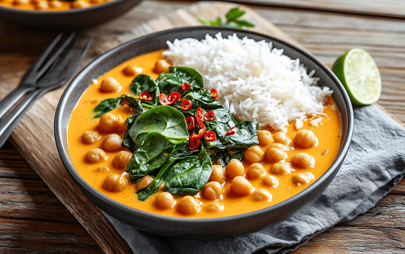 Curried Chickpea Delight - Light Orange Bean